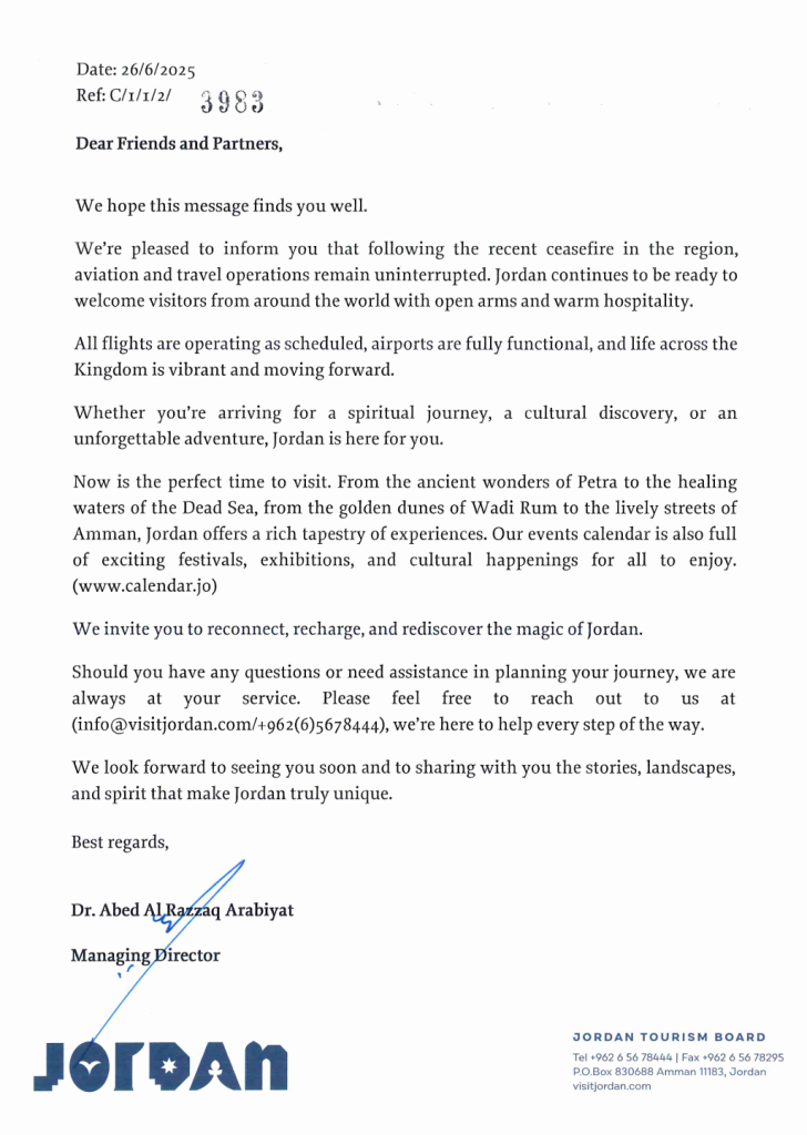 Rediscover the Magic of Jordan: A Message from the Jordan Tourism Board ...